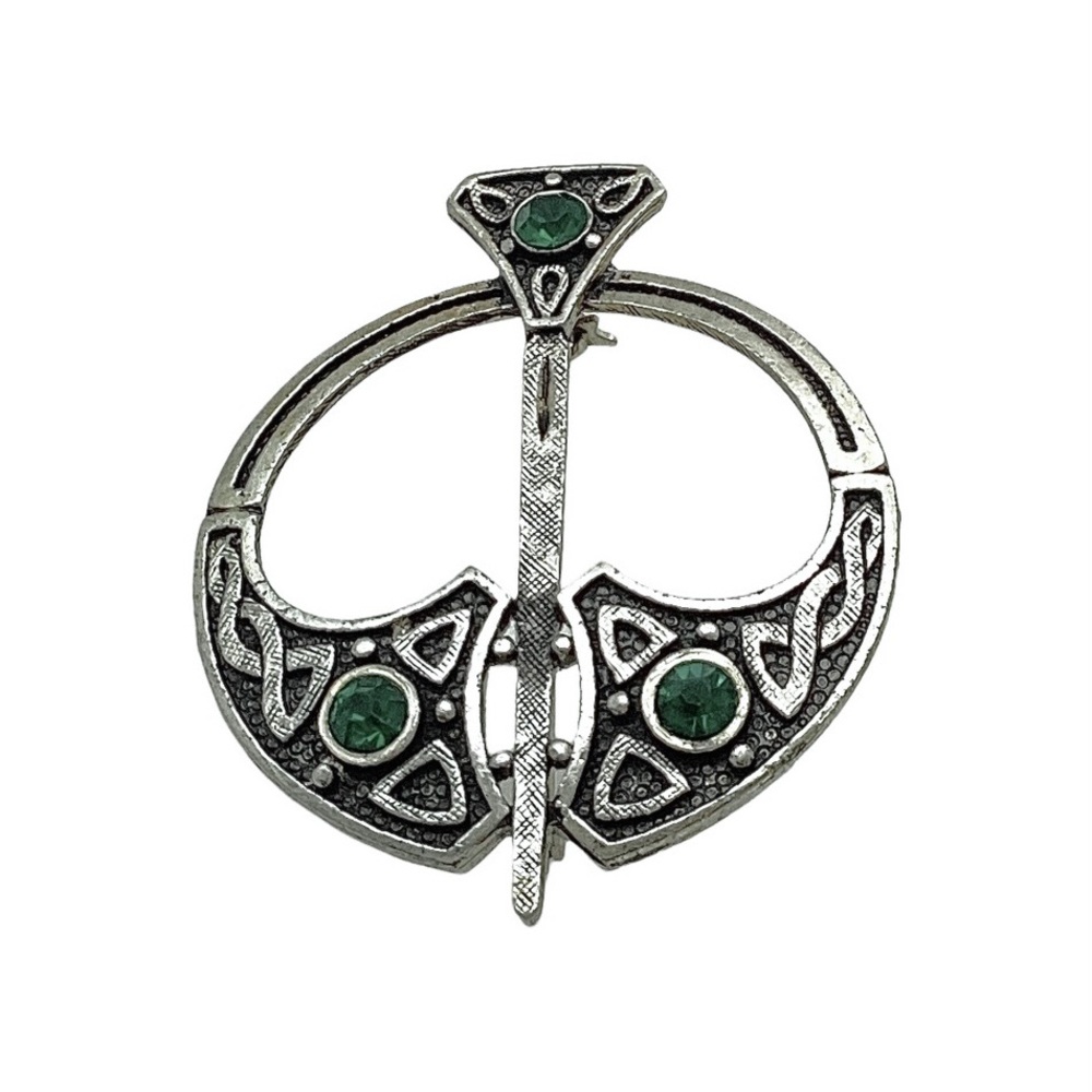 Vintage Tara Penannular Celtic Irish Fibula Brooch Si… - Gem